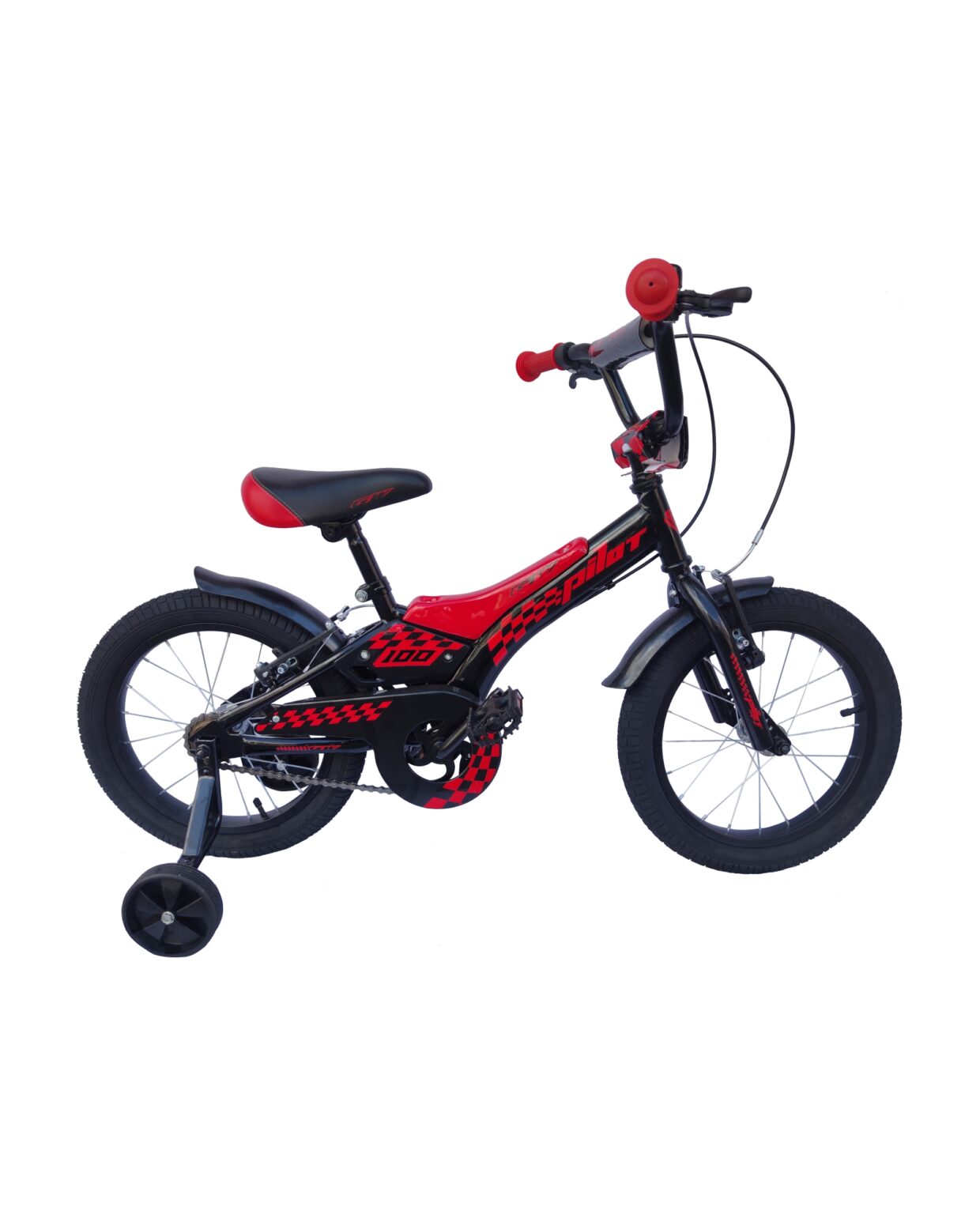 Bicicleta niño Rin 16 – Negra/roja – SuperCiclas